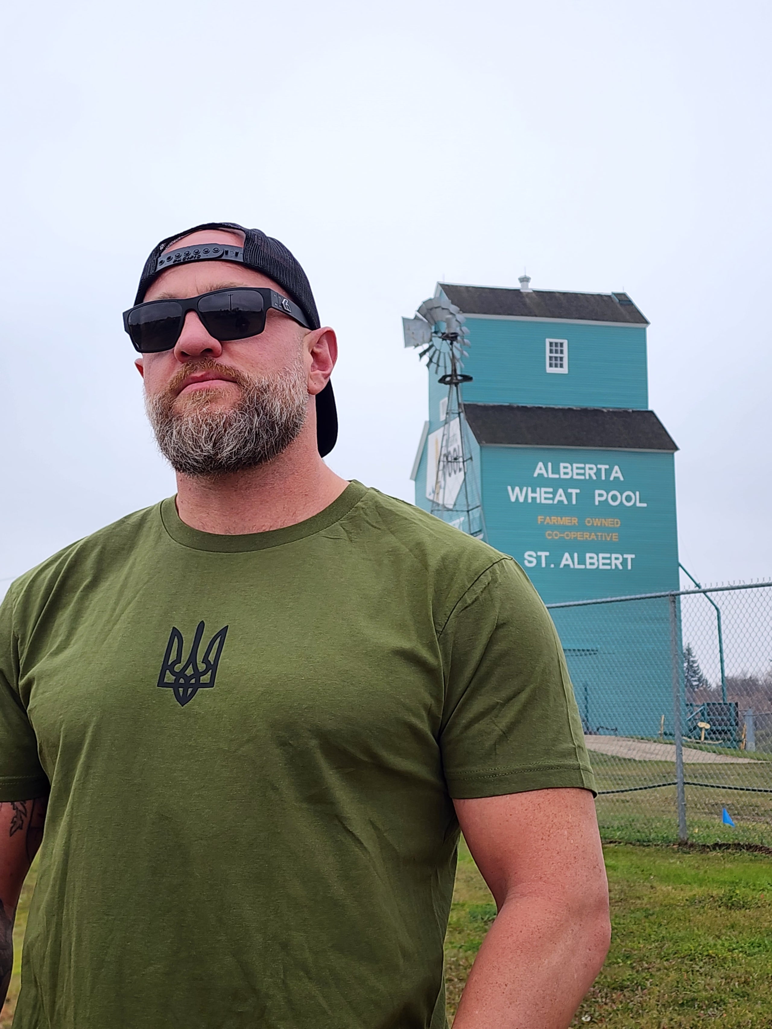 Zelenskyy Inspired Tee - Military Green with Black ( Soft Foam HTV ...